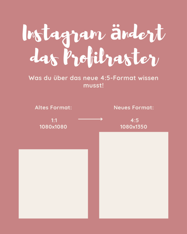 Instagram ändert das Profilraster: Alles, was du über das neue 4:5 ...